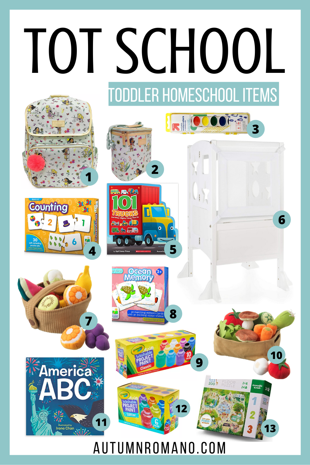 Starting Tot School – Plan and Items – Autumn Romano