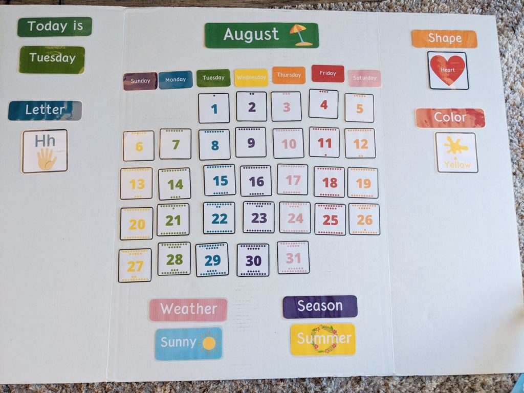 DIY Circle Time Calendar & Focus Board – Autumn Romano