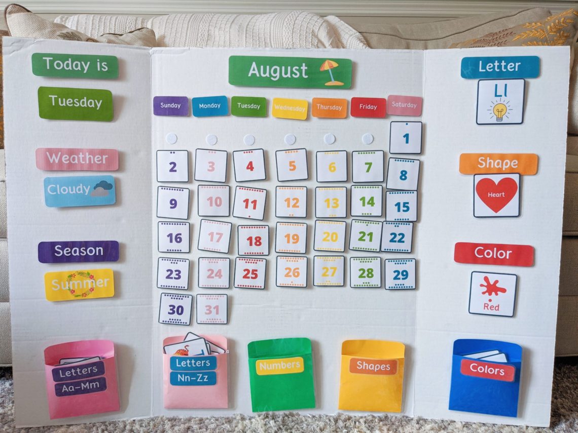 DIY Circle Time Calendar & Focus Board – Autumn Romano