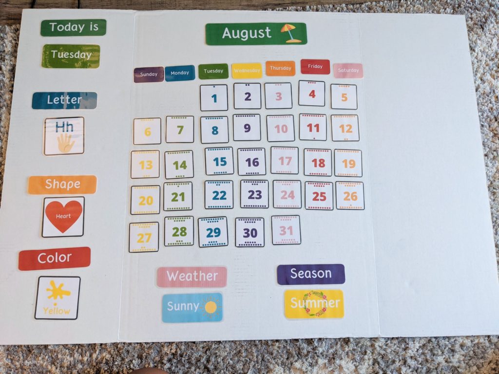 DIY Circle Time Calendar & Focus Board – Autumn Romano
