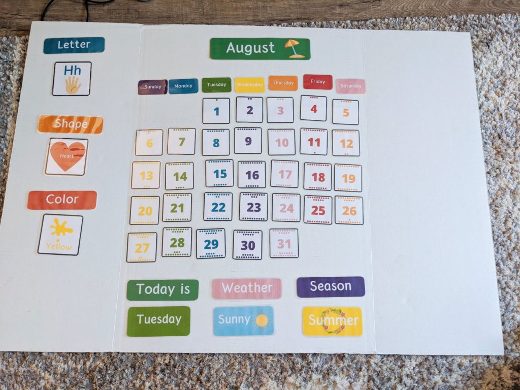 DIY Circle Time Calendar & Focus Board – Autumn Romano