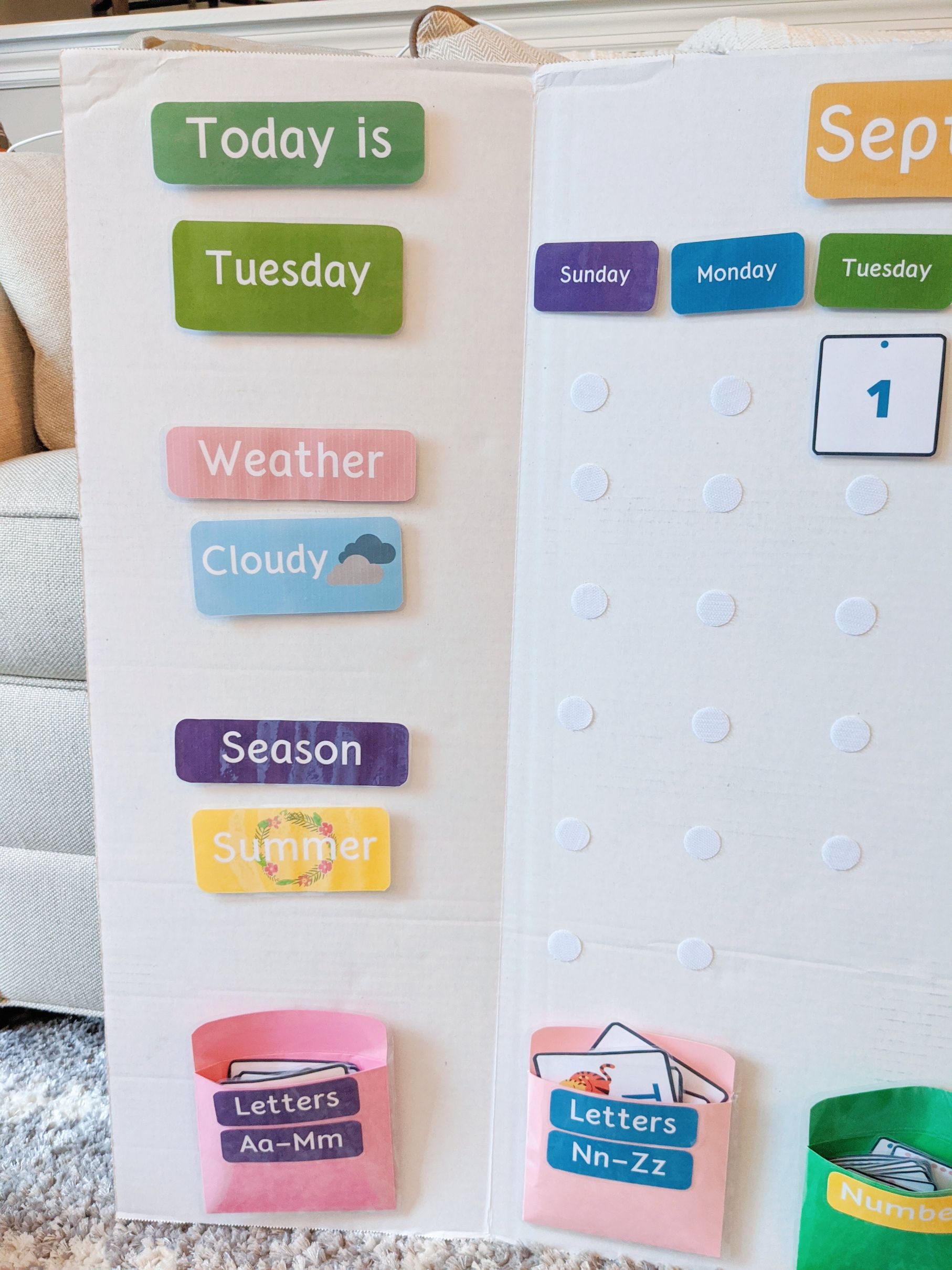DIY Circle Time Calendar & Focus Board – Autumn Romano